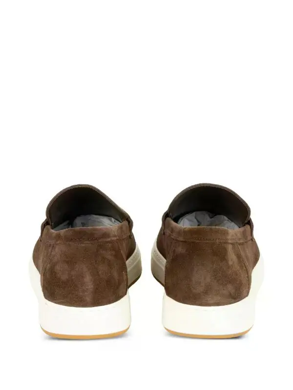 Hogan Suede Loafers With Flat Sole