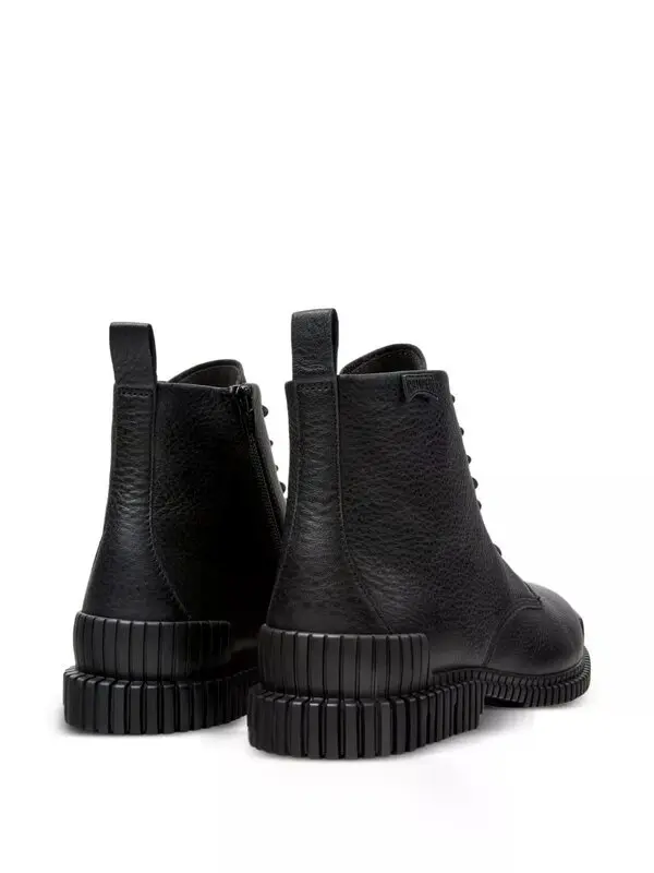 Camper Pix Leather Boots - Black