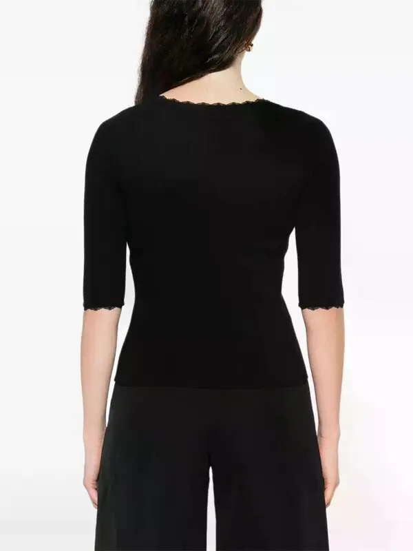 PHILO-SOFIE Lace-trimmed T-shirt