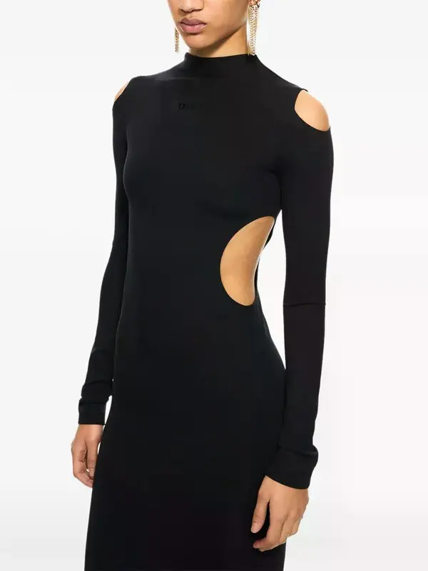 Off-White Sleek Meteor Midi Dress