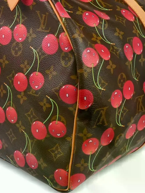 LOUIS VUITTON X Takashi Murakami Cerises Keepall 45 Duffle Bag