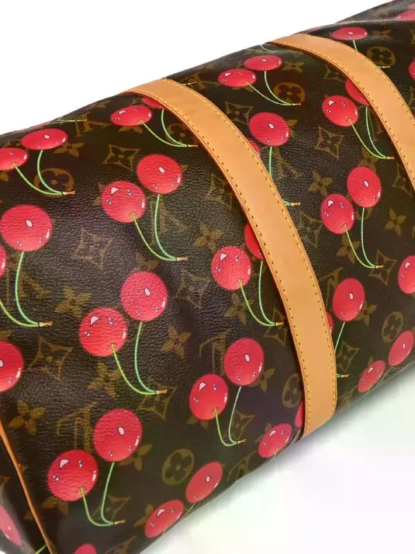 LOUIS VUITTON X Takashi Murakami Cerises Keepall 45 Duffle Bag