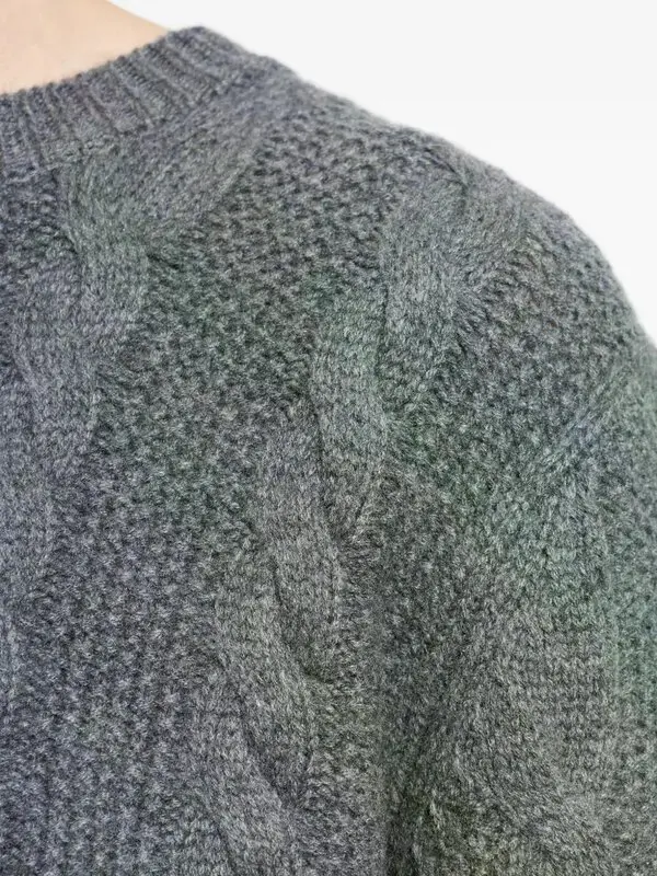 LISA YANG Cable-knit Crew-neck Sweater