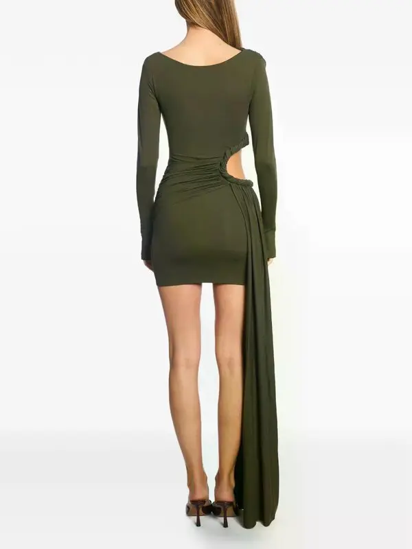 AXEL 113 Tyla Long-sleeve Mini Dress - Green