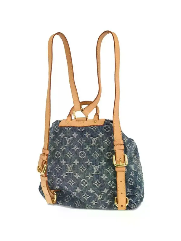 LOUIS VUITTON 2006 Sac A Dos Gm Monogram Denim Backpack - Blue