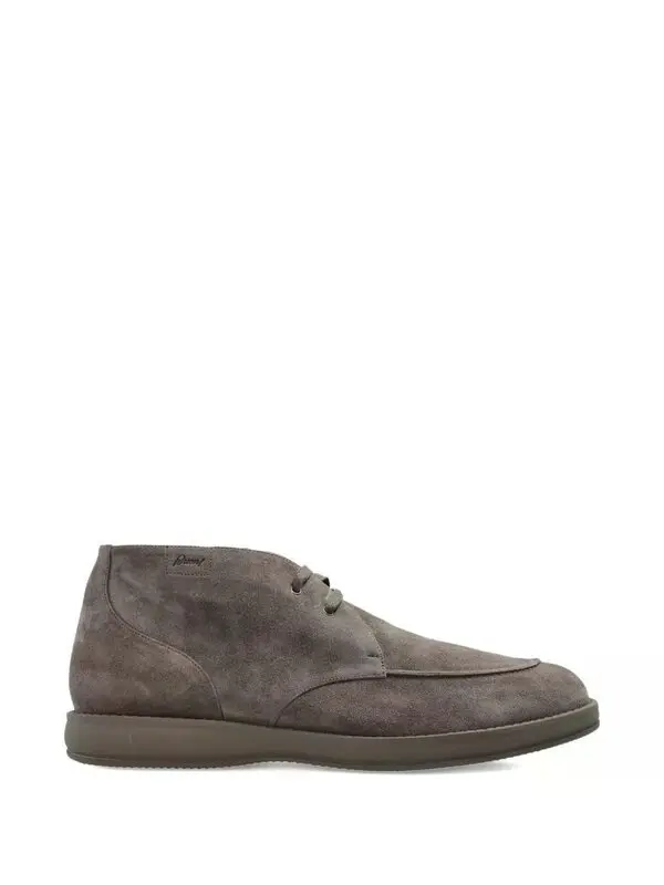 Brioni Lace-up Ankle Boots - Brown
