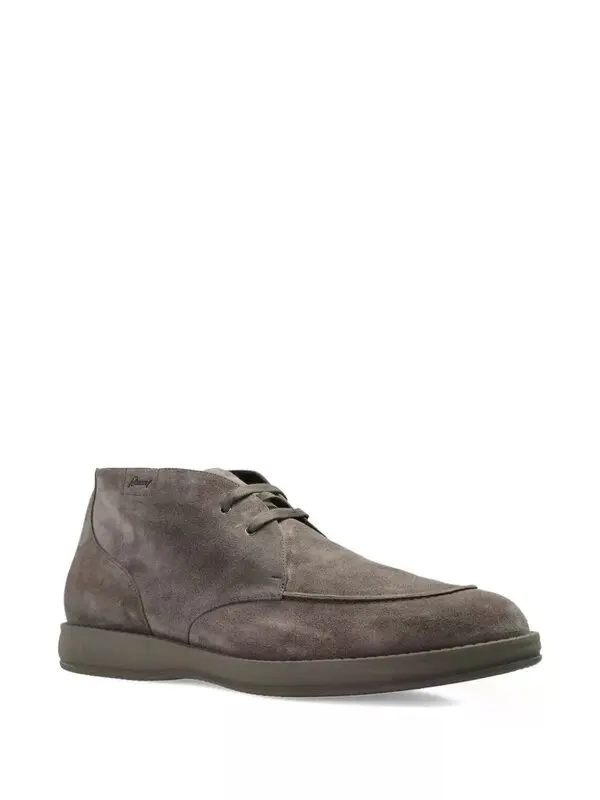 Brioni Lace-up Ankle Boots - Brown