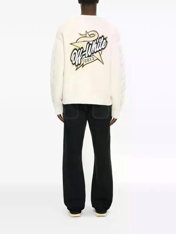 Off-White Star Logo Cardigan - Neutrals