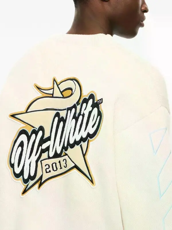Off-White Star Logo Cardigan - Neutrals