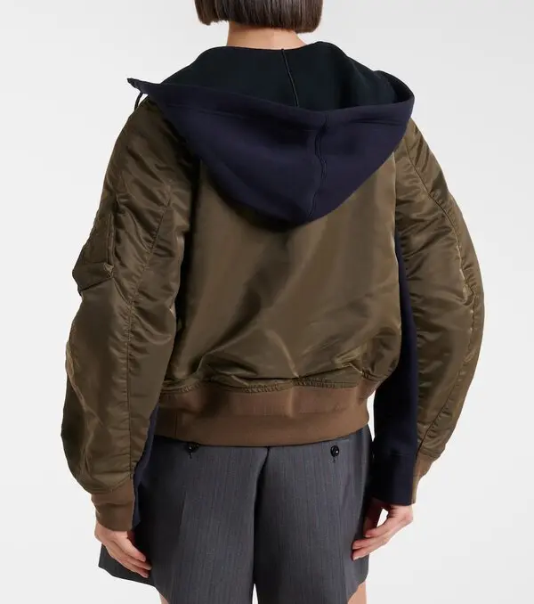 Sacai Cotton-blend And Twill Jacket