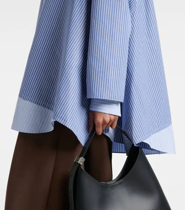 Sacai Striped Oversized Cotton-blend Shirt