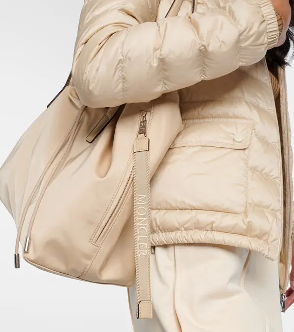 Moncler Leather-trimmed Tote Bag