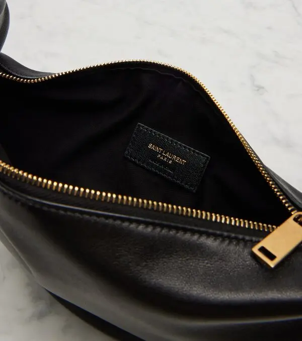 Saint Laurent Amalia Mini Leather Shoulder Bag - Black