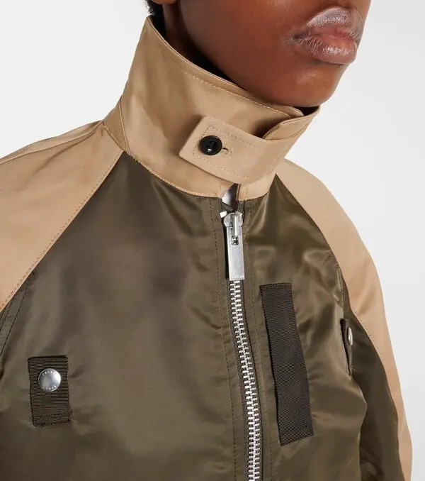 Sacai Cropped Blouson Jacket