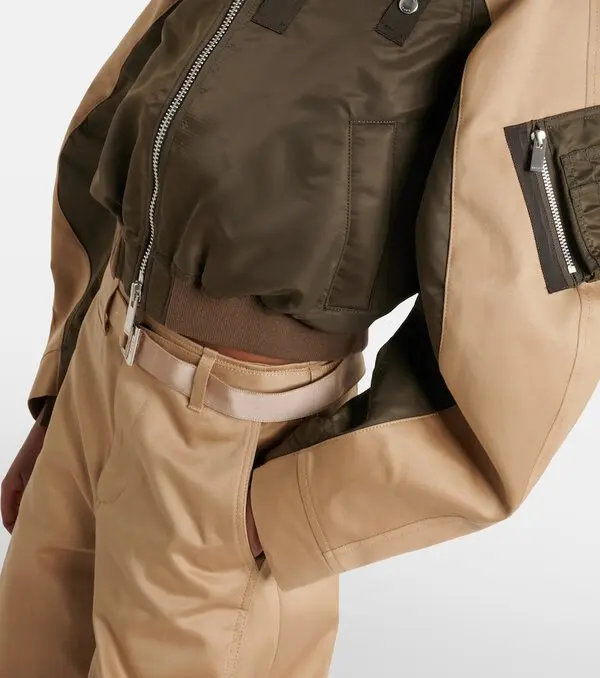 Sacai Cropped Blouson Jacket