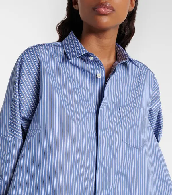 Sacai Striped Cotton-blend Shirt
