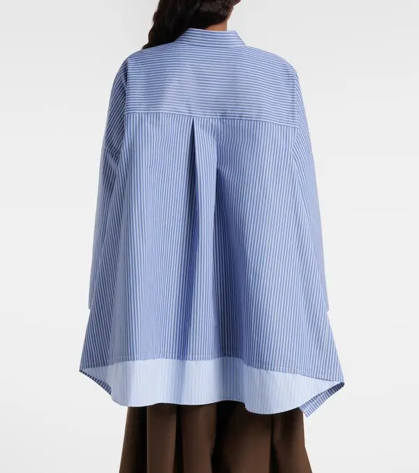 Sacai Striped Cotton-blend Shirt
