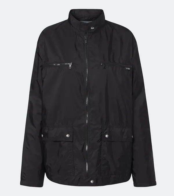Prada Re-nylon Hooded Jacket - Black