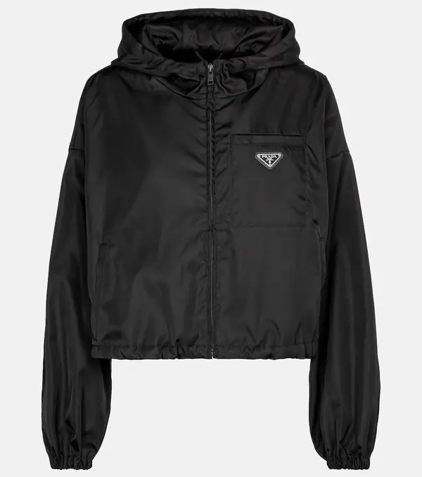 Prada Re-nylon Hooded Jacket - Black