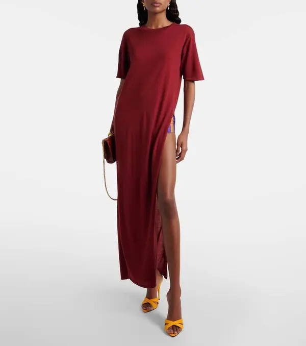 Saint Laurent Kirat Crepe Satin Mules - Yellow