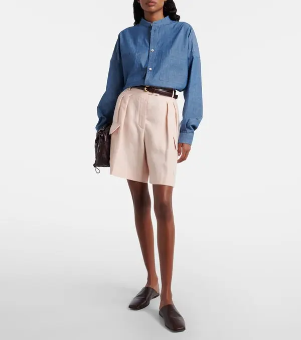 Loro Piana Gyles Cotton Chambray Shirt