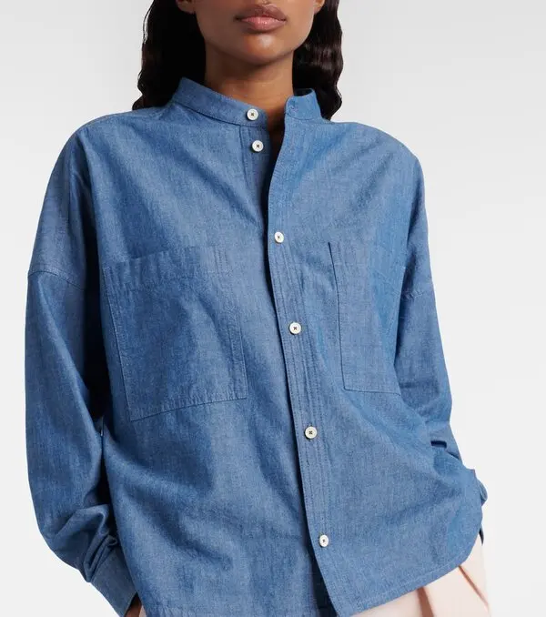 Loro Piana Gyles Cotton Chambray Shirt