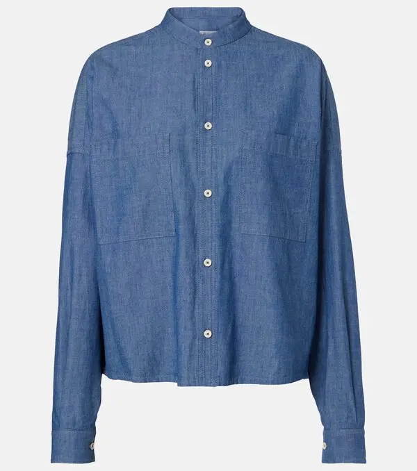 Loro Piana Gyles Cotton Chambray Shirt - Blue