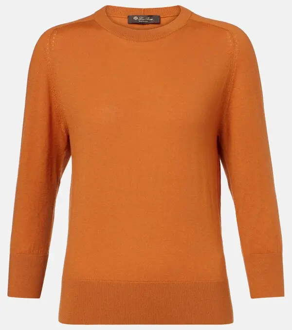 Loro Piana Piuma Cashmere Sweater - Orange