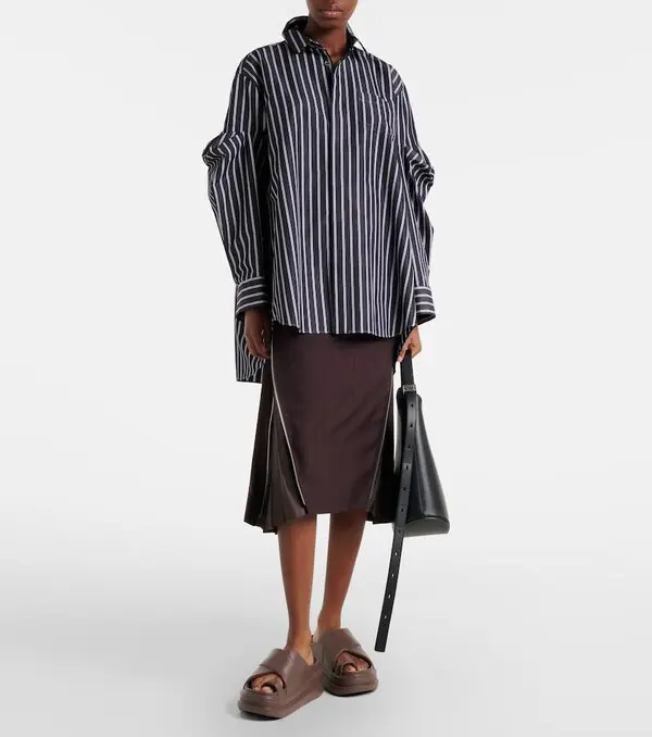 Sacai Platform Slides With Open Toe