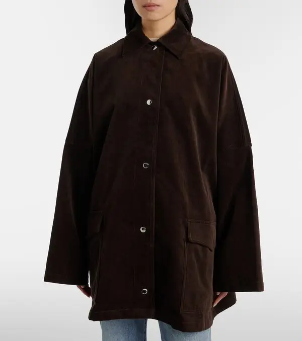 TOTEME Cotton Corduroy Overshirt - Brown