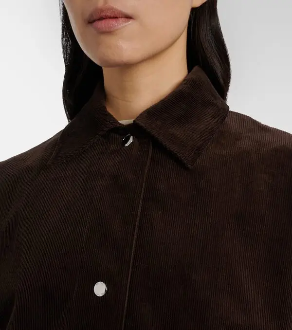 TOTEME Cotton Corduroy Overshirt - Brown