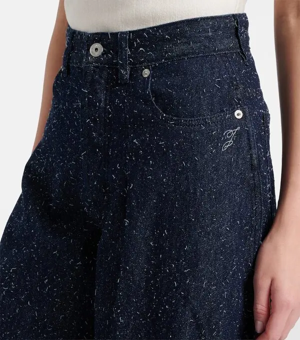 Jacquemus Logo Barrel-leg Jeans - Blue