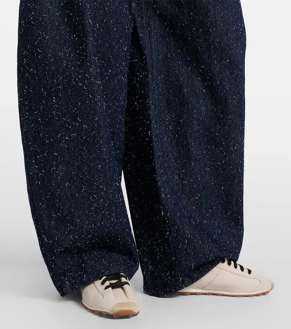 Jacquemus Logo Barrel-leg Jeans - Blue