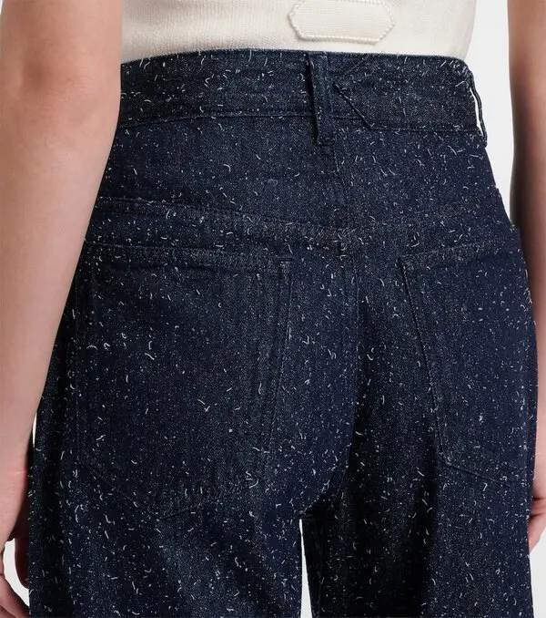 Jacquemus Logo Barrel-leg Jeans - Blue