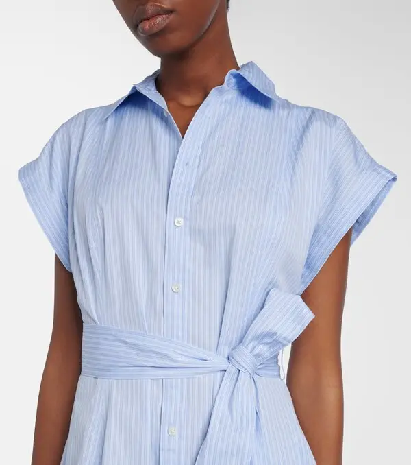 Polo Ralph Lauren Bengal Stripe Cotton Shirt Dress - Blue