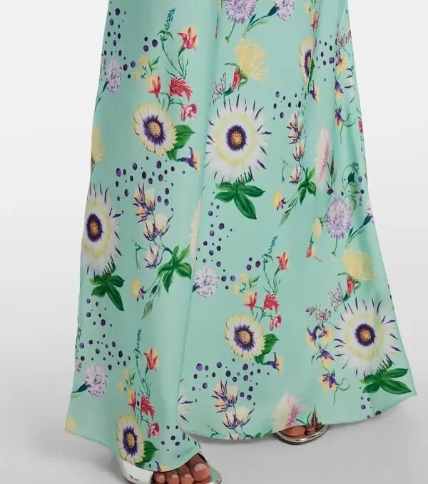 Rabanne Chain-detail Floral Maxi Dress - Multicoloured