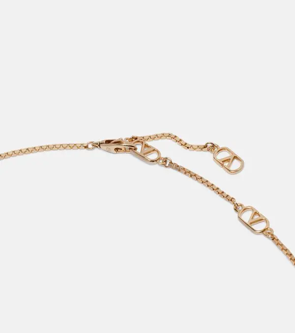 Valentino Garavani Cœur Royal Enamel Pendant Necklace