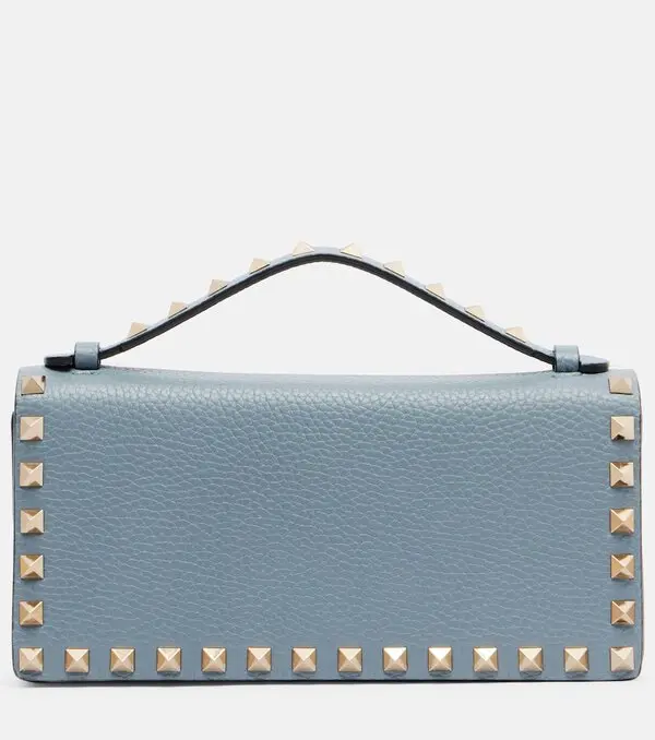 Valentino Garavani Rockstud Mini Top-handle Bag - Grey