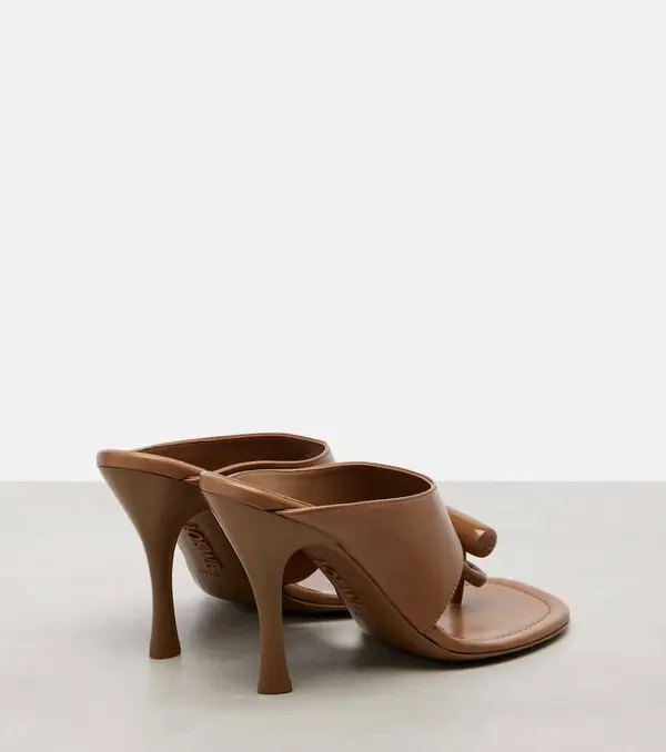 Loewe Toggle 90 Leather Thong Sandals