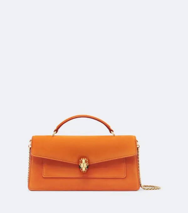 BVLGARI Serpenti Forever Top-handle Bag - Orange