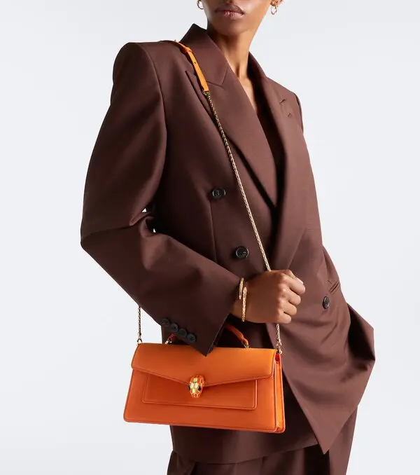 BVLGARI Serpenti Forever Top-handle Bag - Orange