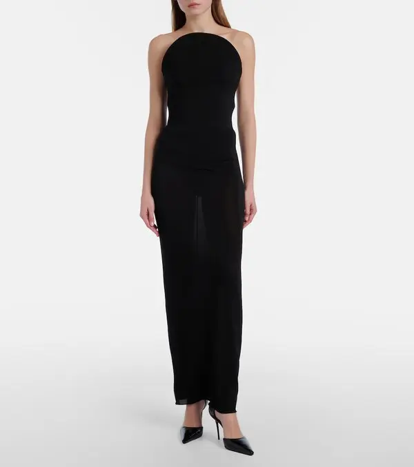Alaïa Sheer Jersey Cocktail Dress