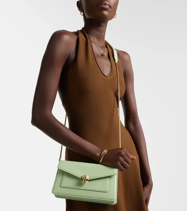 BVLGARI Serpenti Forever Small Leather Crossbody Bag