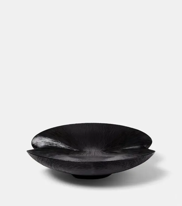 ZANAT Kala Low Walnut Bowl Monica Förster - Black