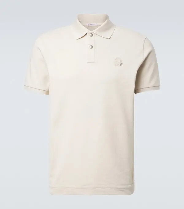 Moncler Logo Cotton Polo Shirt