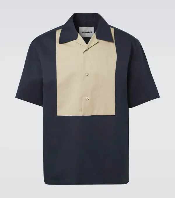 JIL SANDER Cotton And Silk Bowling Shirt