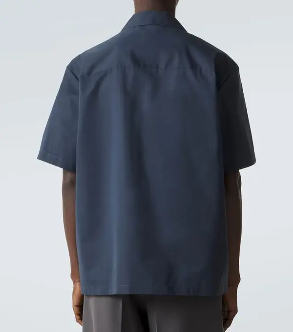 JIL SANDER Cotton And Silk Bowling Shirt