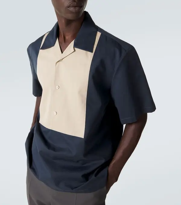 JIL SANDER Cotton And Silk Bowling Shirt