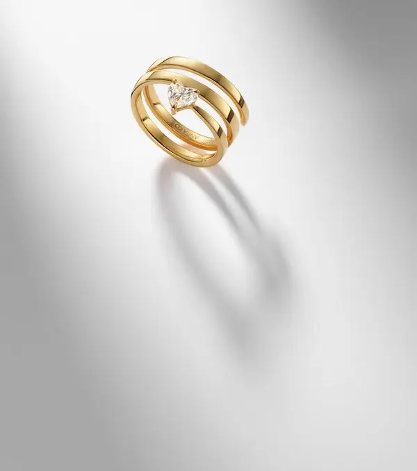 ANITA KO Coil 18kt Ring With Diamonds