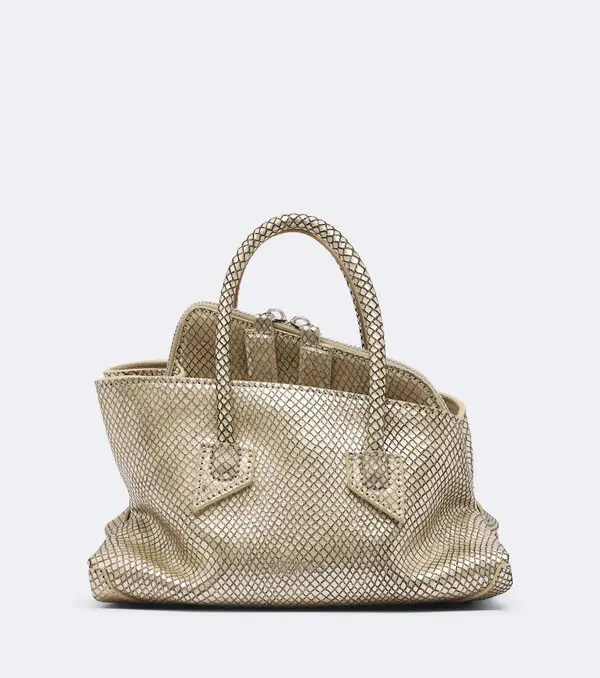 Attico La Passeggiata Top-handle Bag - Gold